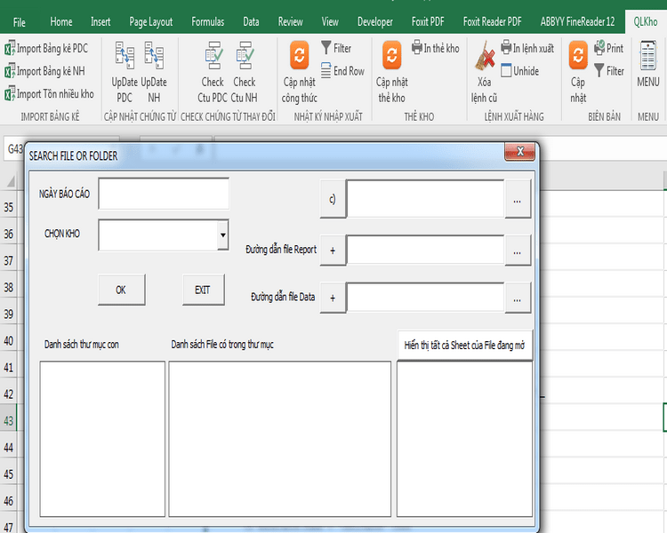 Tạo Danh Mục Menu Sheet bằng Form VBA Quản Lý Và Tự Động Cập Nhật Sheet ...