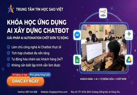 Khóa Học Ứng Dụng AI Xây Dựng Chatbot – Giải Pháp AI Automation Chốt ...