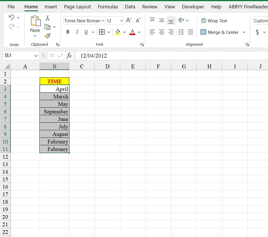 3 Cách Dễ Dàng Lấy Tên Tháng Từ Ngày Trong Excel 10/2025