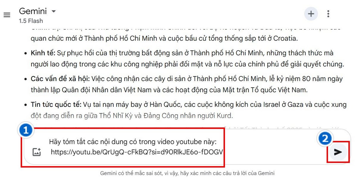 Hướng Dẫn Sử Dụng Gemini AI Để Tóm Tắt Nội Dung Video YouTube 12/2025